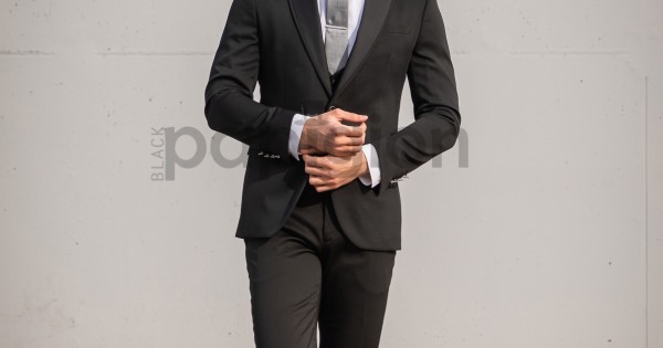 Κοστούμι 19V69 Italia Versace Abbigliamento Adriano μαύρο